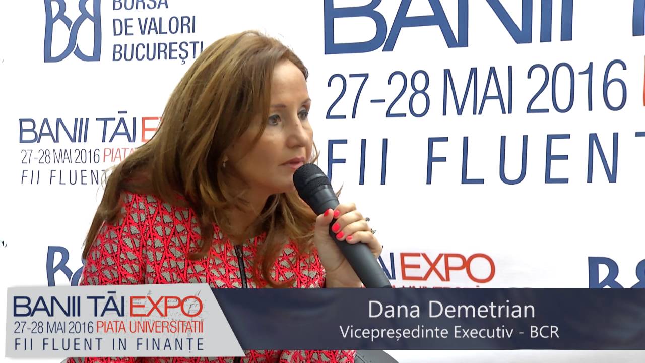 Interviu cu Dana Demetrian, BCR | Banii Tăi Expo 2016 - YouTube
