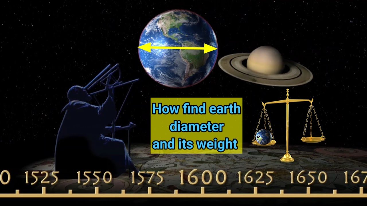 how find earth diameter and its weight - YouTube
