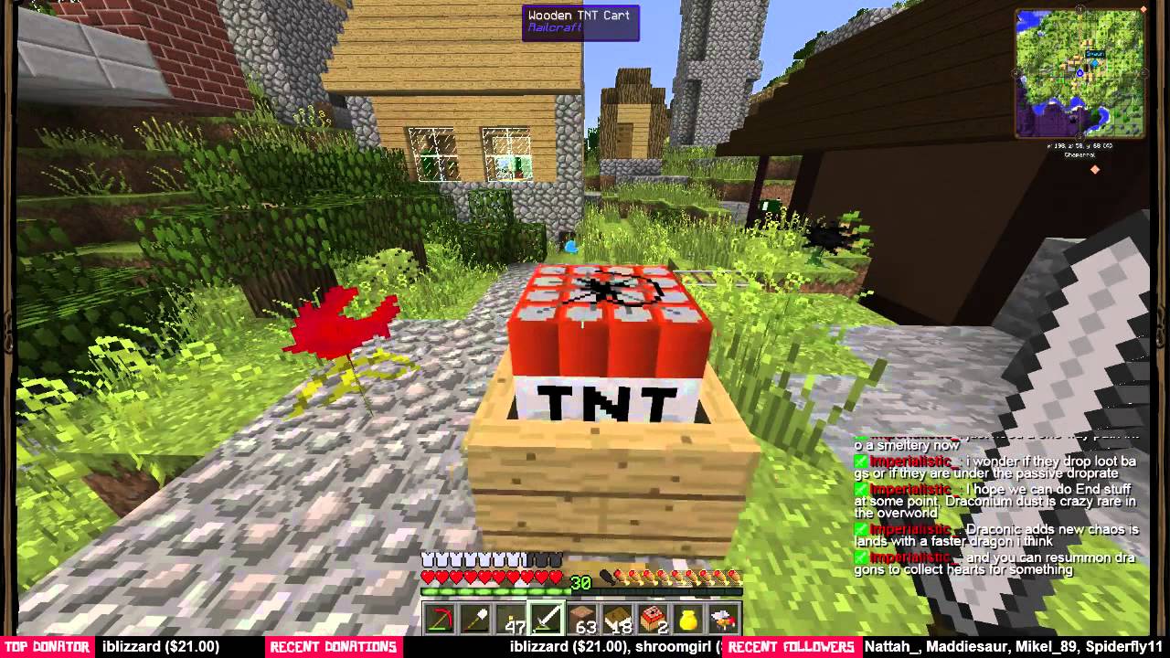 [Stream Highlight] FTB: TNT Carts are fun - YouTube
