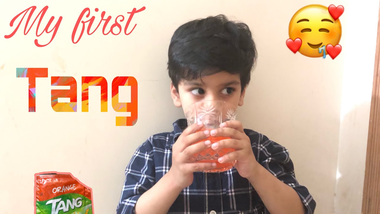 My first Tang 🤤 | kid making juice 🥤 - YouTube