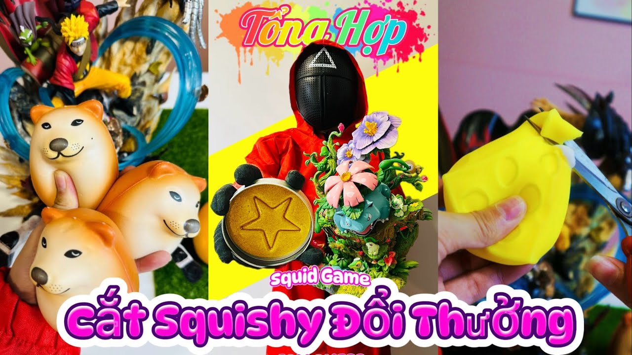 [TỔNG HỢP] Cắt Squishy Đổi Thưởng Squid Game 6 | Tập 38 Tách Kẹo Đường ...