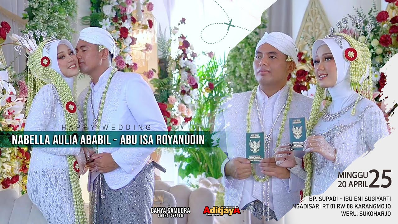Live Pernikahan Nabella Aulia Ababil & Abu Isa Royanudin - Aditjaya ...