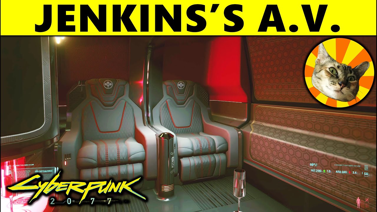 Jenkins's A.V. (Aerodyne Vehicle) | Cyberpunk 2077 - YouTube