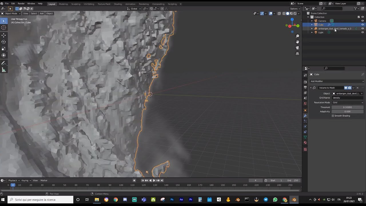 Convert VDB to mesh in Blender 2.91 - YouTube