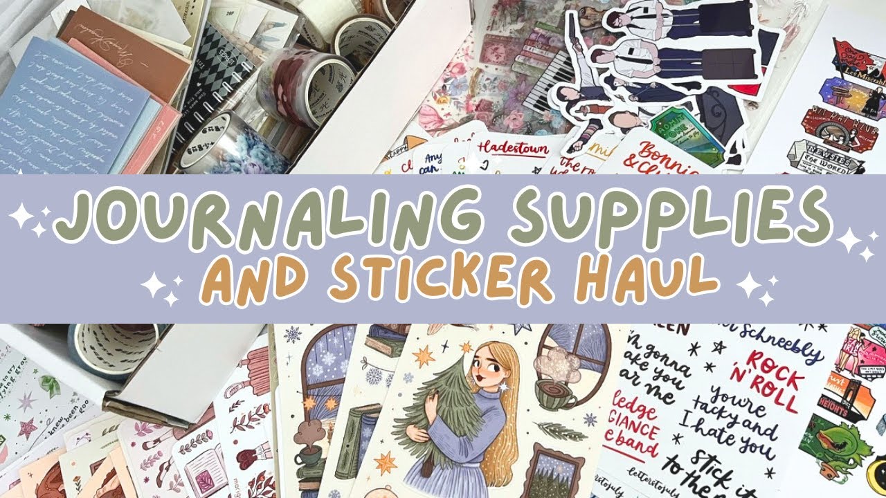 JOURNALING SUPPLIES HAUL | Journal Say, Marigona Suli & more - YouTube