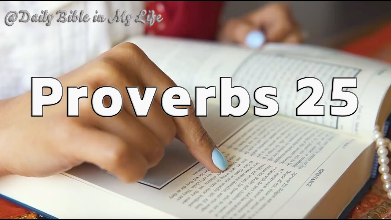 Proverbs Chapter 25, 잠언 25장 영어듣기 - YouTube
