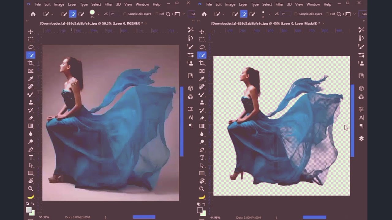 SELECT TRANSPARENT 0BJECT IN PHOTOSHOP | EASY WAY TO SELECT TRANSPARENT ...