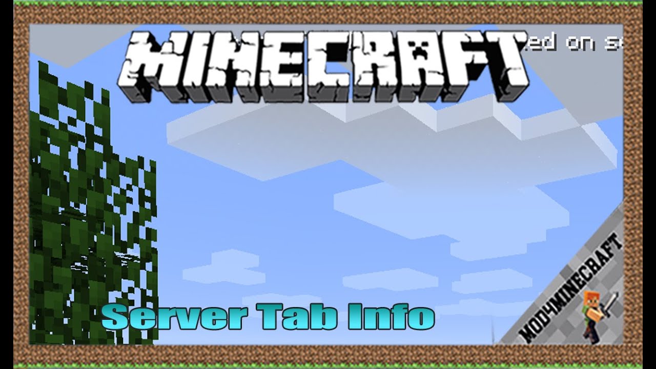 Server Tab Info Mod 1.17.1/1.12.2/1.7.10 & Tutorial Downloading And Installing For Minecraft ...