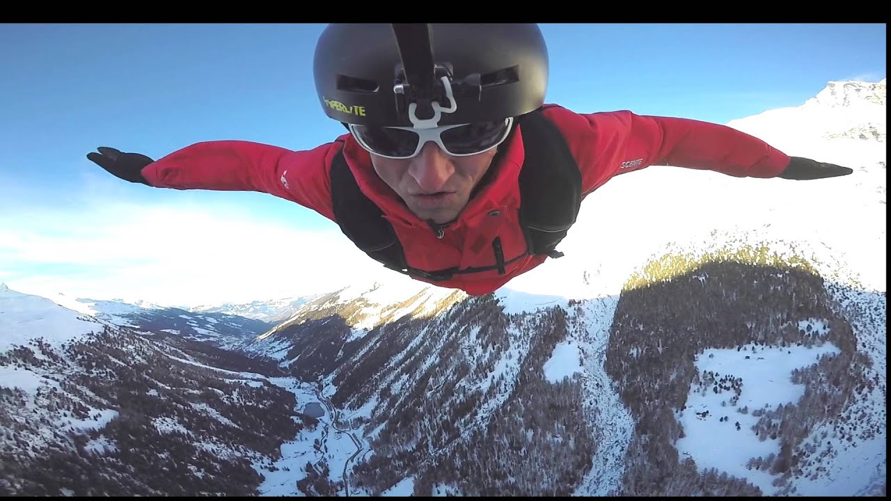 Base jump Swiss Alps - YouTube