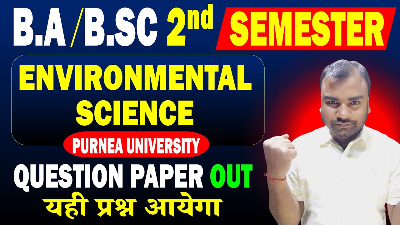 #PurneaUniversity Environmental science 2nd semester | AEC 2 ...