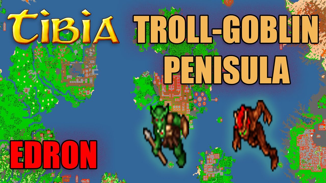 PÓŁWYSEP TROLLI I GOBLINÓW - TIBIA - Expowisko dla low leveli - Edron ...