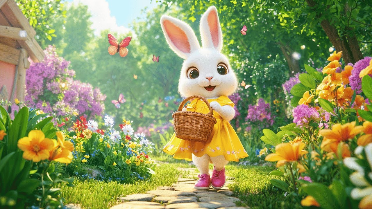 Relaxing Easter Bunny Garden – Soft Jazz Music & Bossa Nova | Cozy ...