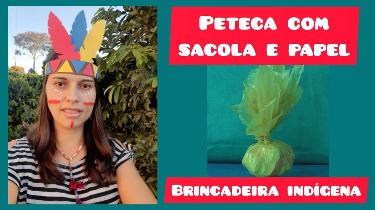 Peteca, brincadeira indígena educação infantil. - YouTube