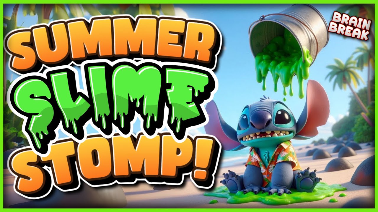 😎 Summer Slime Stomp! 😎 Summer Brain Break 😎 Just Dance 😎 Danny Go ...