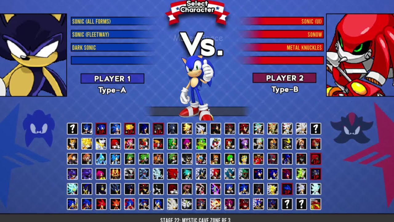 Sonic all forms & SonicFleetway & DarkSonic VS Sonic UI & Sonow& Metal ...