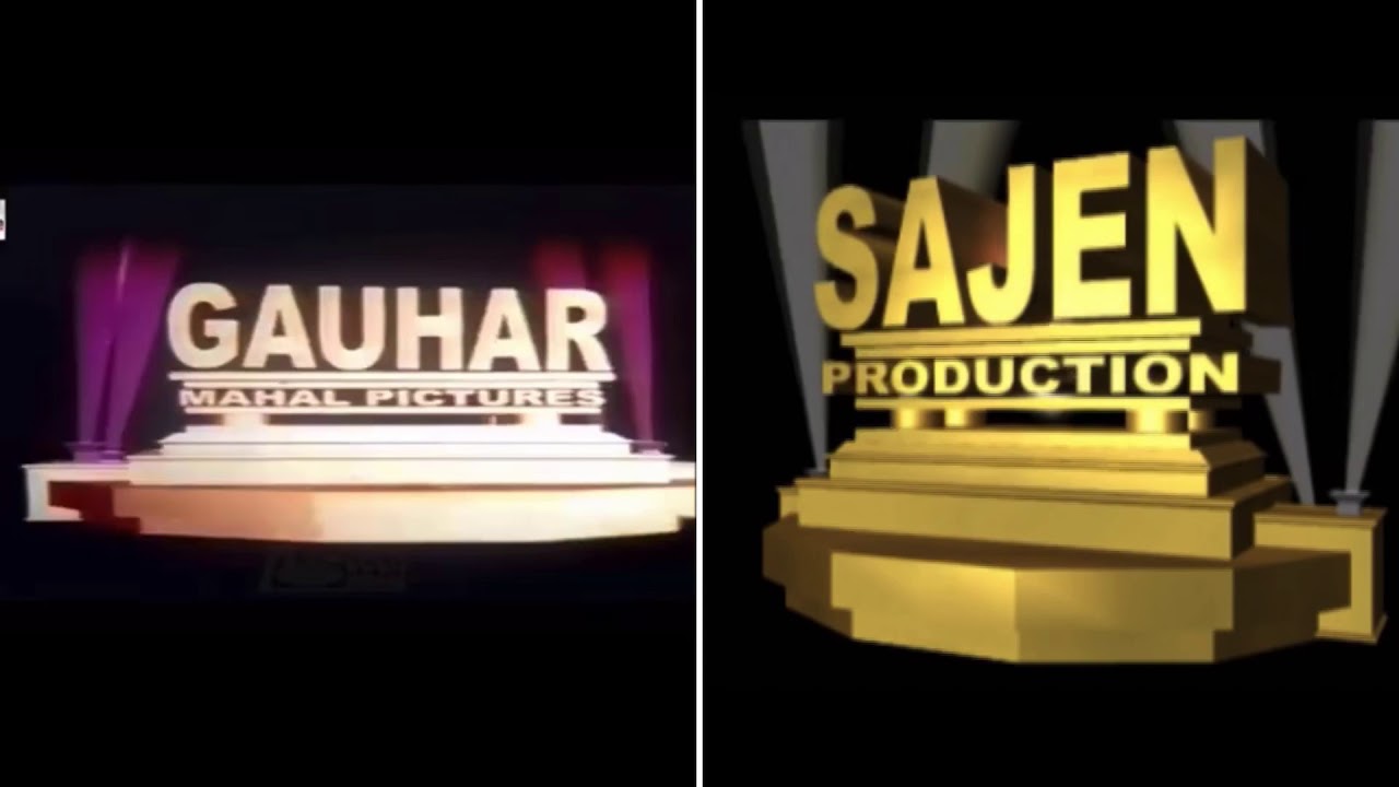 Gauhar Mahal Pictures/Sajen Productions Logo Comparison - YouTube
