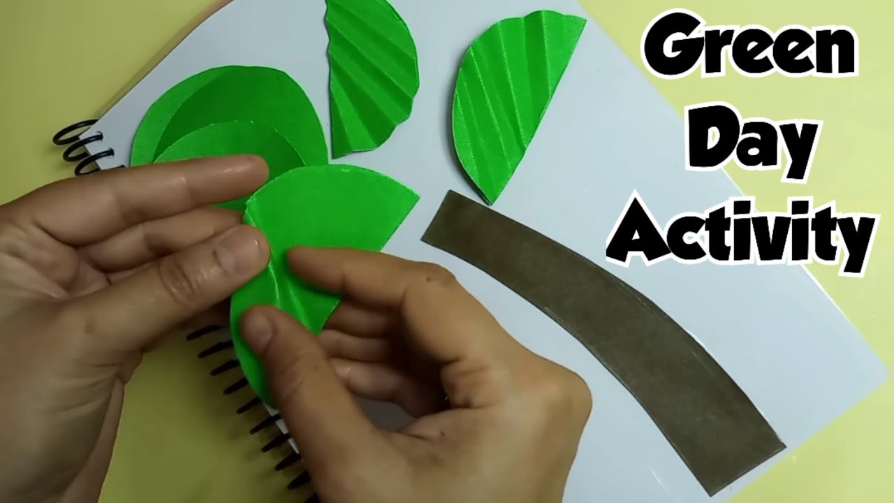 Green Day Craft | Green Day Activity | Easy Paper Craft | Tree Paper ...