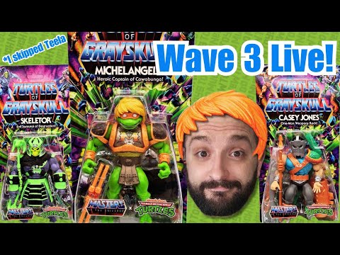 Dat Hair! Turtles of Grayskull Wave 3 Live Unboxing Replay - YouTube