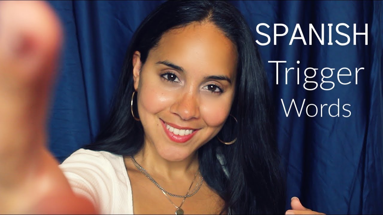 *ASMR* Spanish Trigger Words + Hand Movements, Face Touching - YouTube