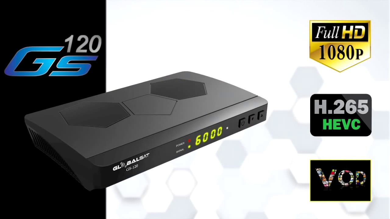 Receptor Globalsat GS-120 FullHD 1080p + WiFi - YouTube