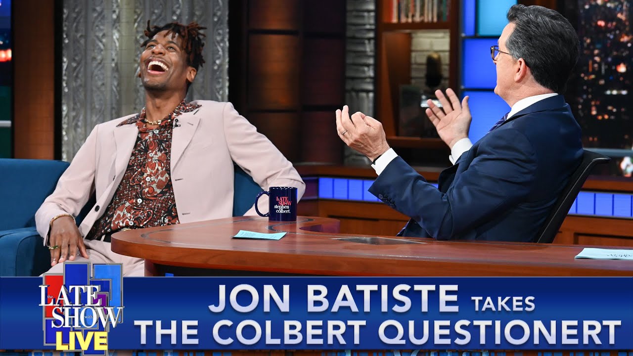Jon Batiste Takes The Colbert Questionert - YouTube