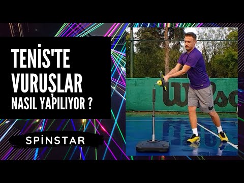 Tenis Dersi Vuruşlar Nasıl Yapılıyor? (Forehand,Backhand,Vole,Servis,Slice)Spinstar-Evde Tenis Oyna!