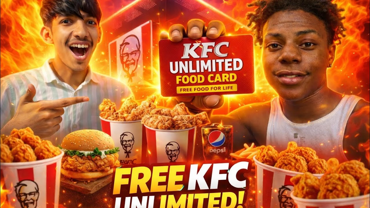 KFC Unlimited Food🍗 Card by IShowSpeed 😳 | Aaj Pata Chalega Sach! #kfc ...