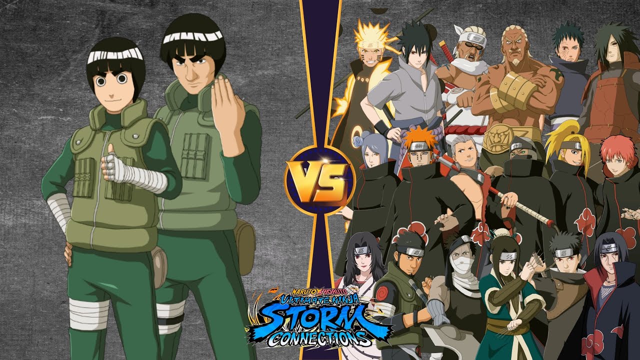 【Might Guy & Rock Lee Team The Last VS two-man team Marathon battle ...