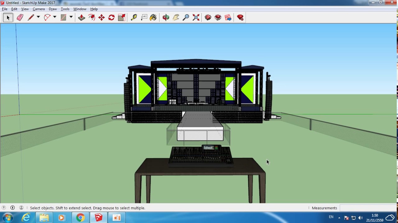 Stage - SketchUp - YouTube