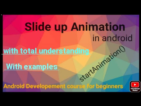 Slide Up Animation in android slide up animation Animation in android ...