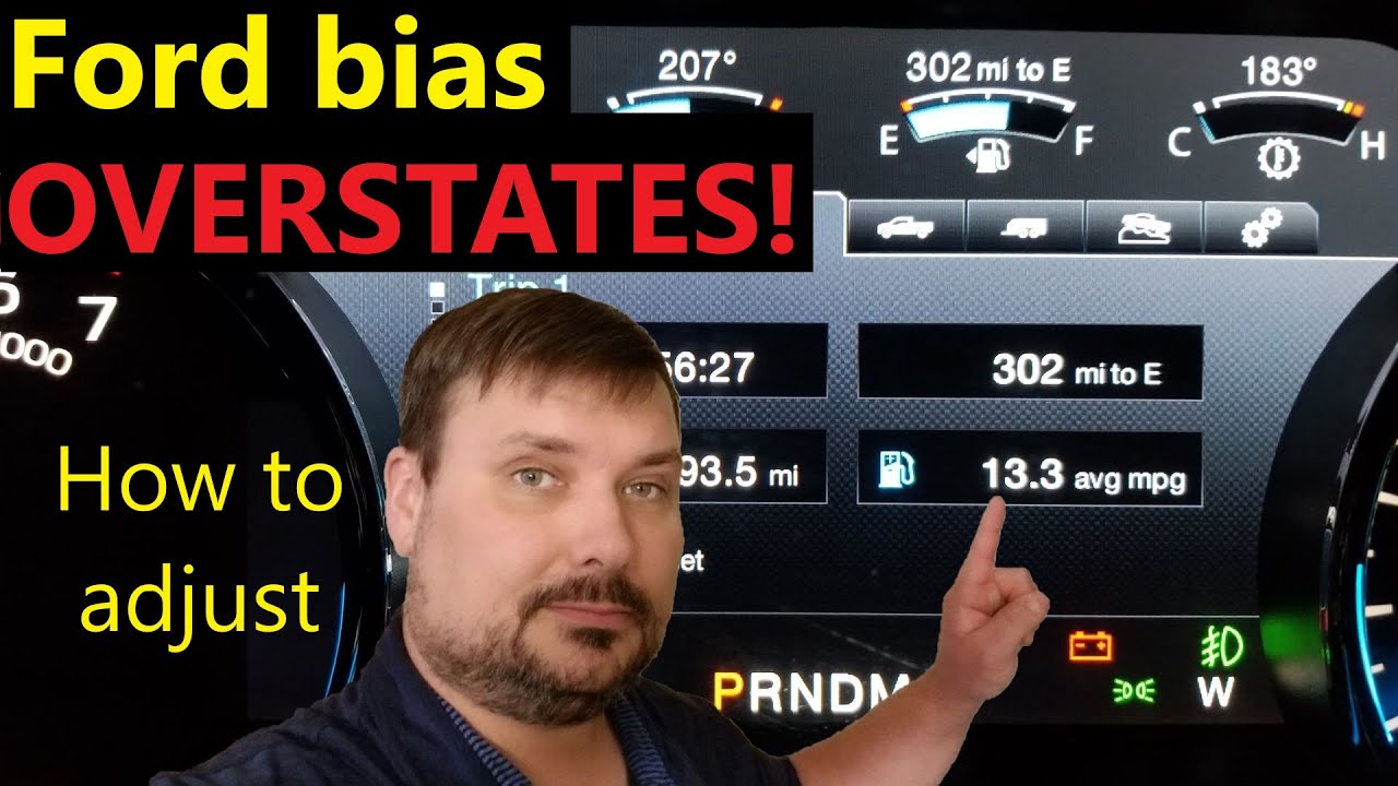 How to adjust your MPG readout to make it accurate. 2016 F-150 - YouTube