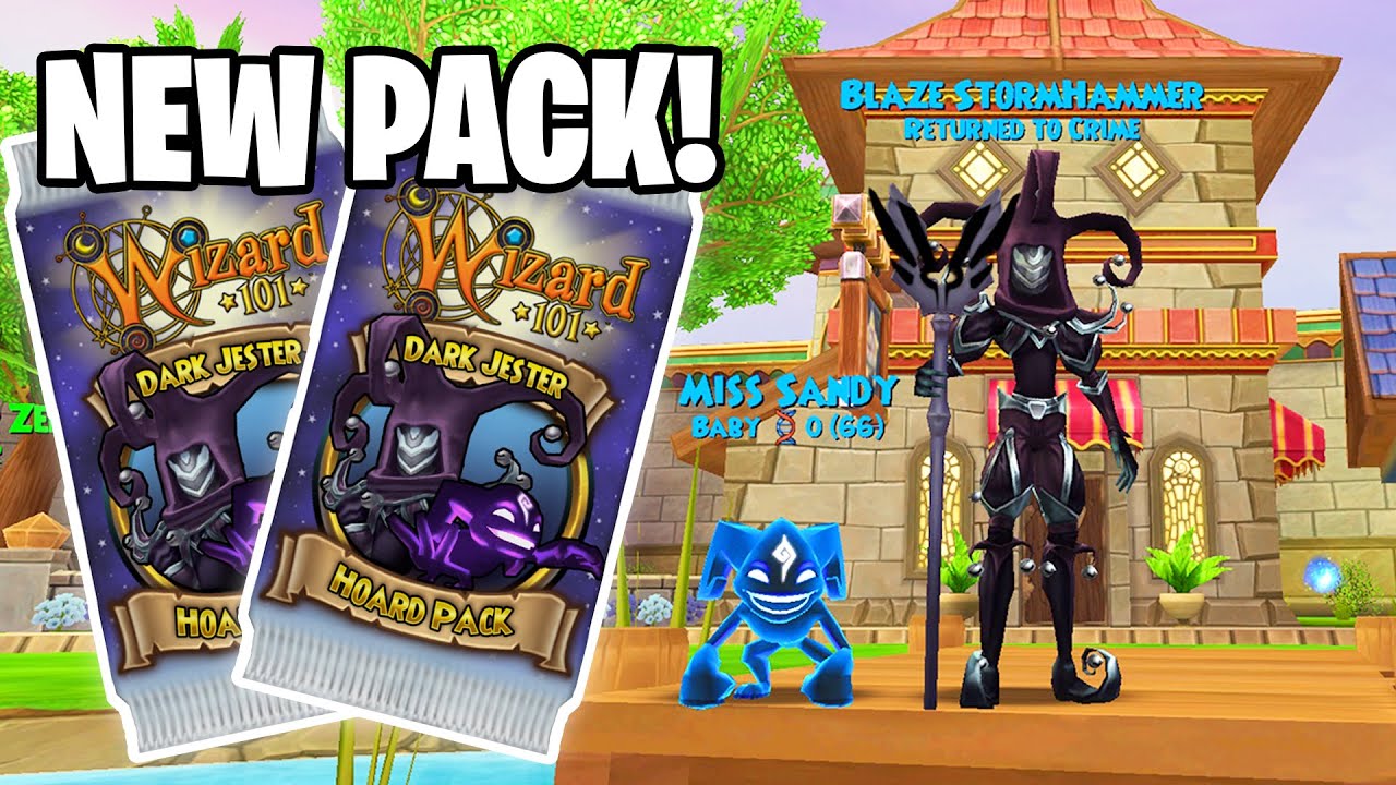Wizard101: NEW Dark Jester Hoard Pack Opening!! - YouTube