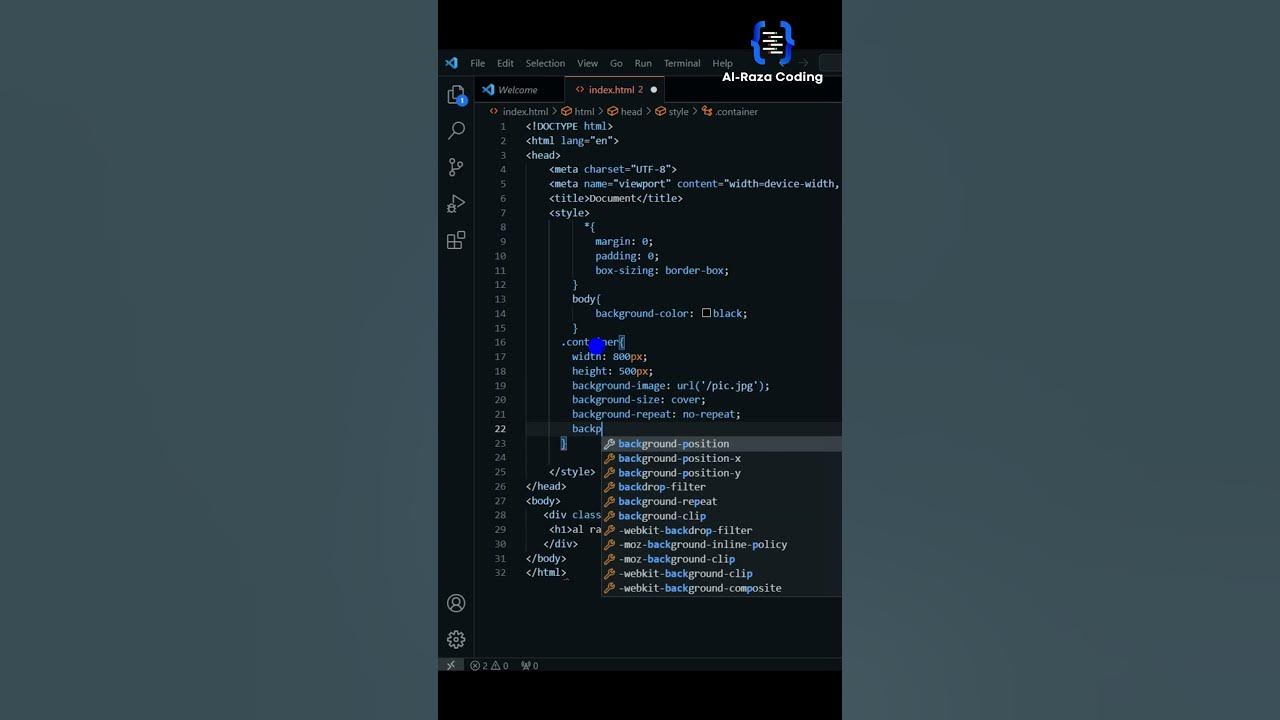 How To Text Image Clipping Mask Using Css Alrazacoding Css3tutorial Codingshorts Youtube