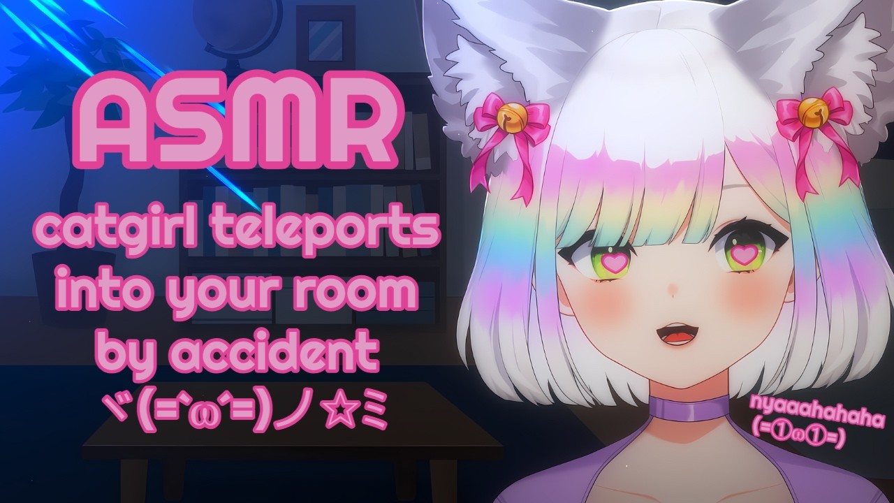 【ASMR】catgirl teleports into your room🐱🤍 | lighthearted roleplay🌸 ...