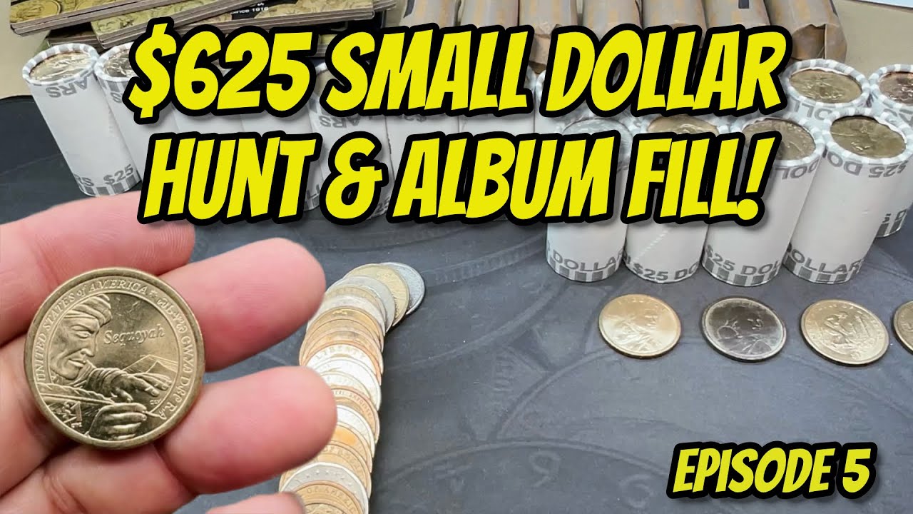 $625 Gold Dollar Coin Roll Hunt and Album Fill PLUS Awesome Gift from ...
