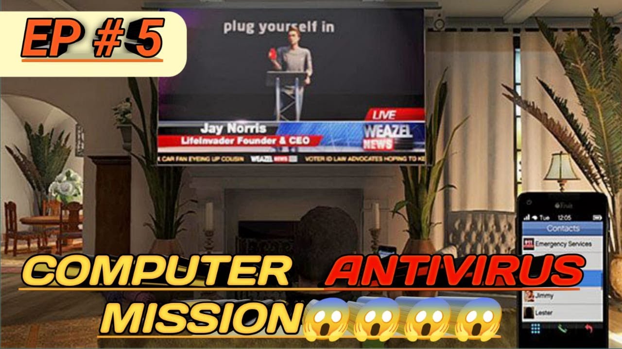 GTA V Computer Virus Mission | GTA V new episodes | Gta 5 mods |EP # 5 ...