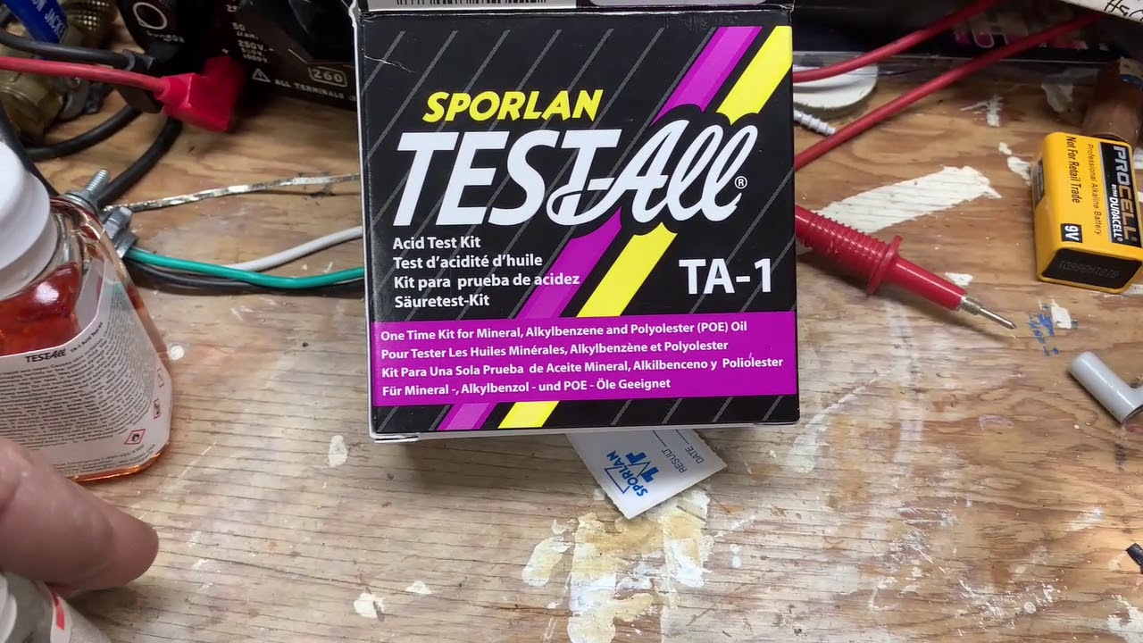 Testing Daikin PVE Oil for Acid - YouTube