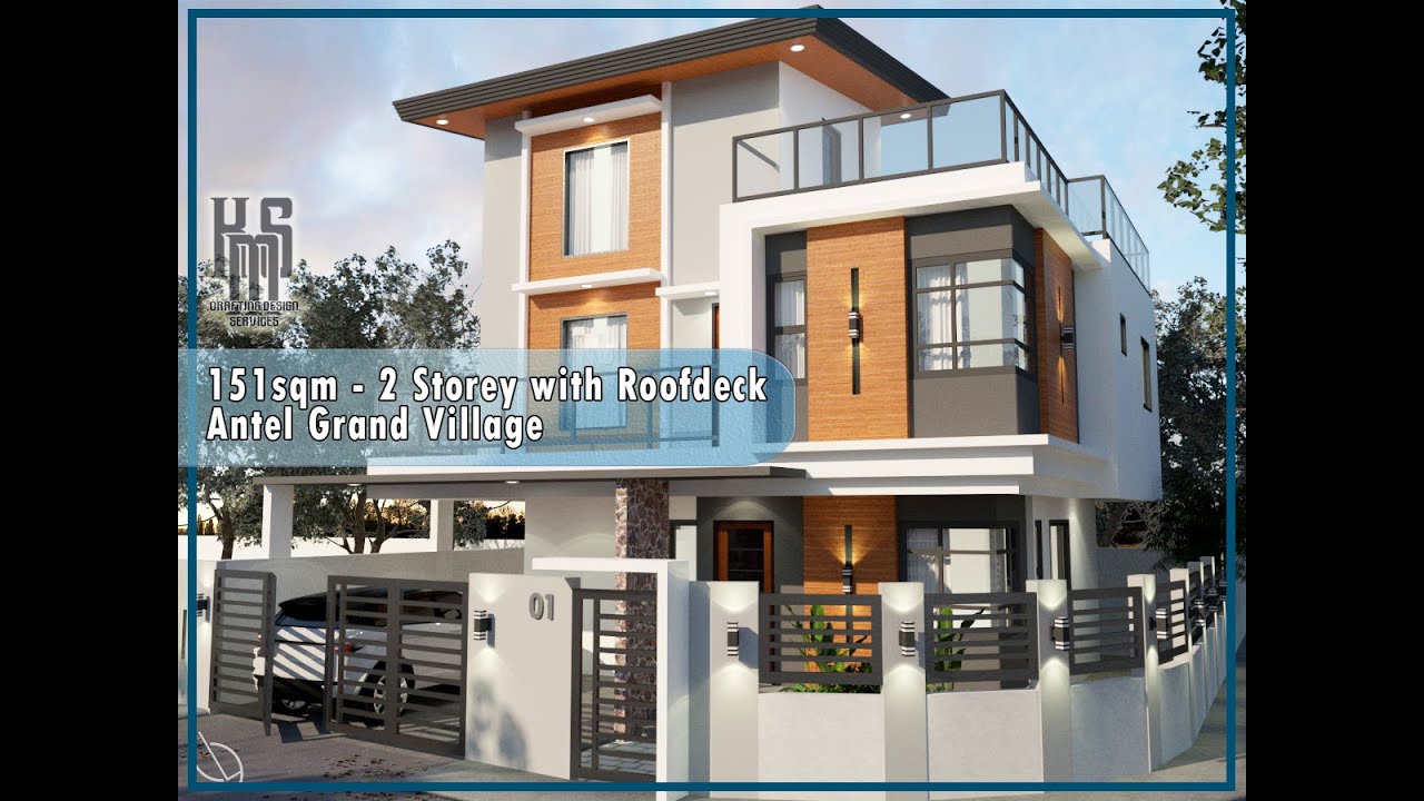 Two Storey with Roofdeck Residence -151 sqm lot | 220 sqm Total Floor ...