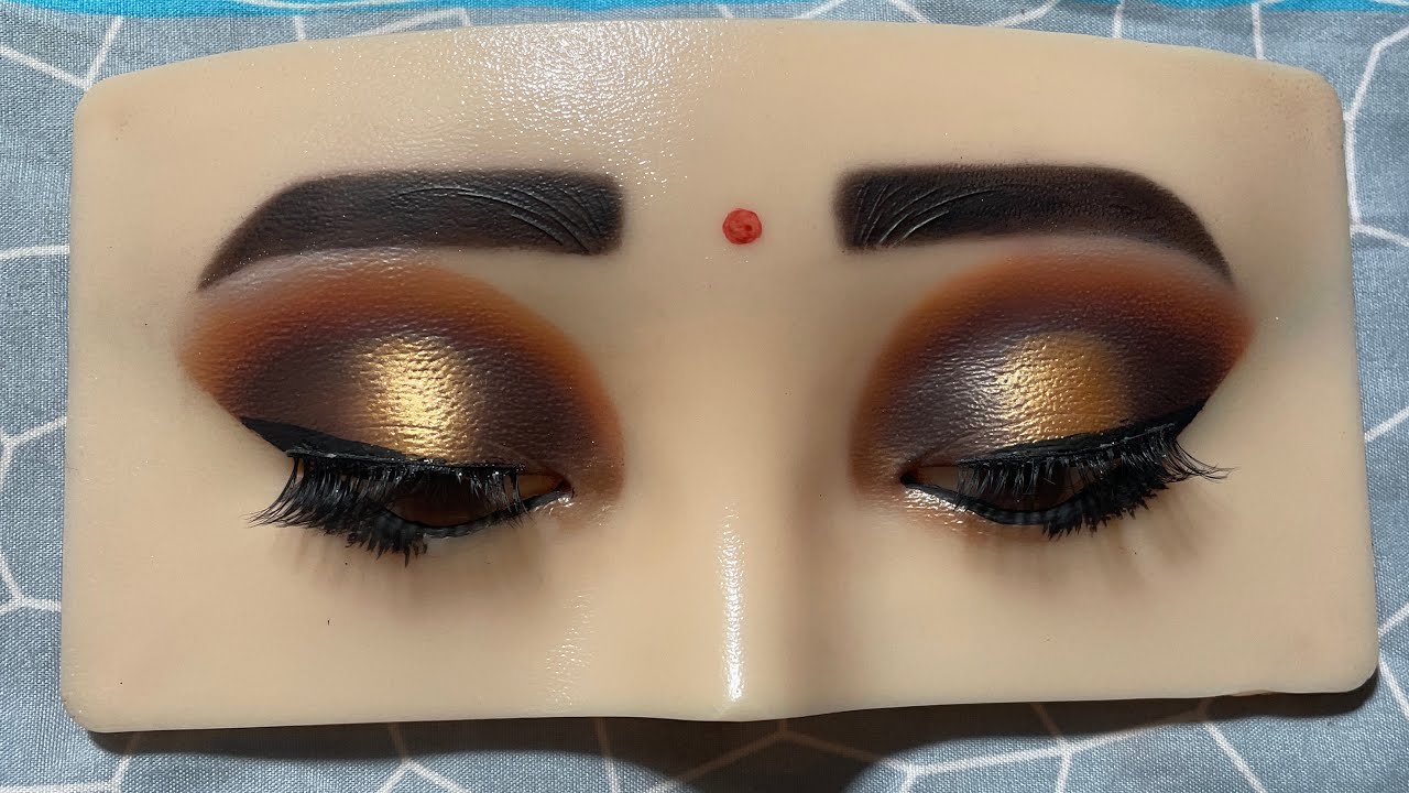 BRIDAL EYEMAKEUP ON EYE DUMMY ️🥰|| DUMMY MAKEUP|| EYEMAKEUP|| BRIDAL ...