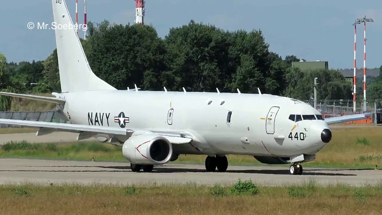 P-8 Poseidon US NAVY; Departure, 35 Year NATO-AWACS, Geilenkirchen ...