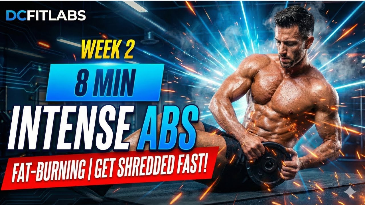 WEEK 2: 8-Minute Fat-Burning Intense Abs Workout - Get Shredded FAST ...