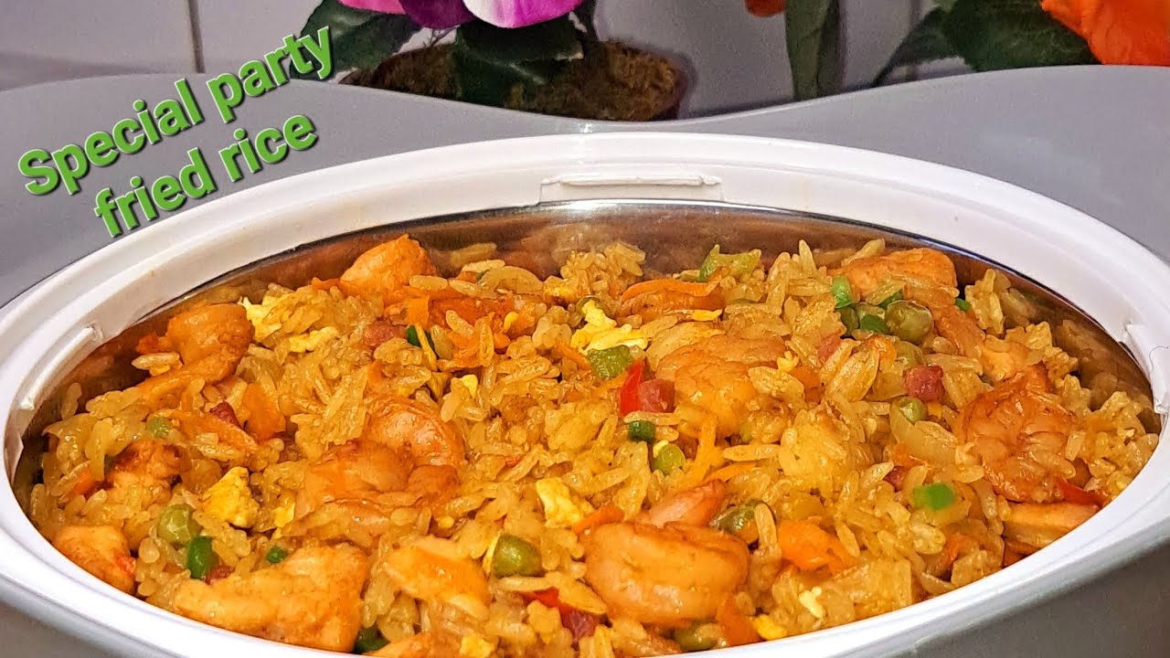 Perfect Ghanaian party fried rice - YouTube
