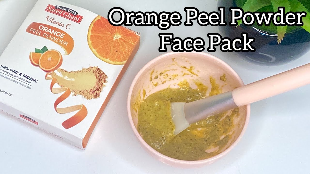 Orange Peel Powder Face Pack for Glowing Skin | Amazing results - YouTube
