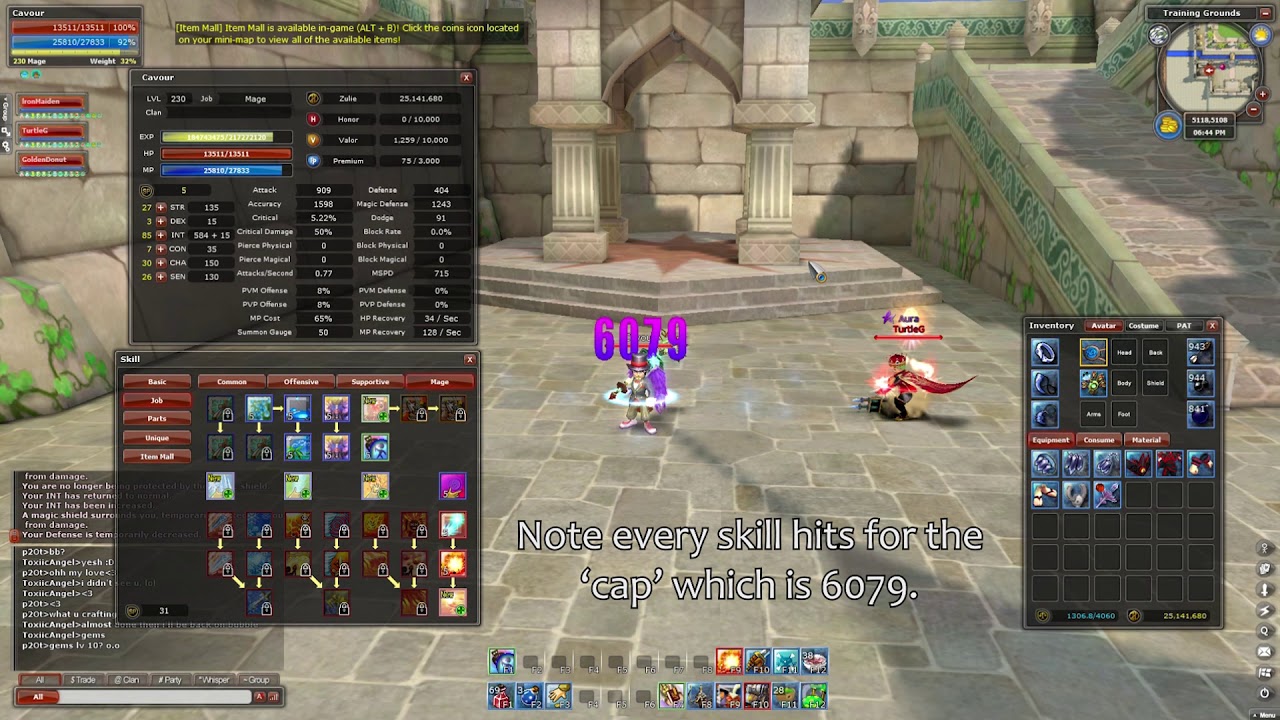 Rose Online Mana Shield Damage Cap Interaction - YouTube