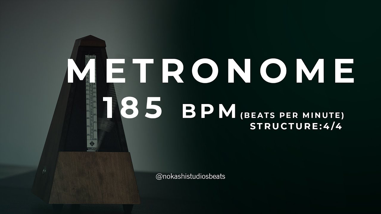 185 BPM Metronome - YouTube