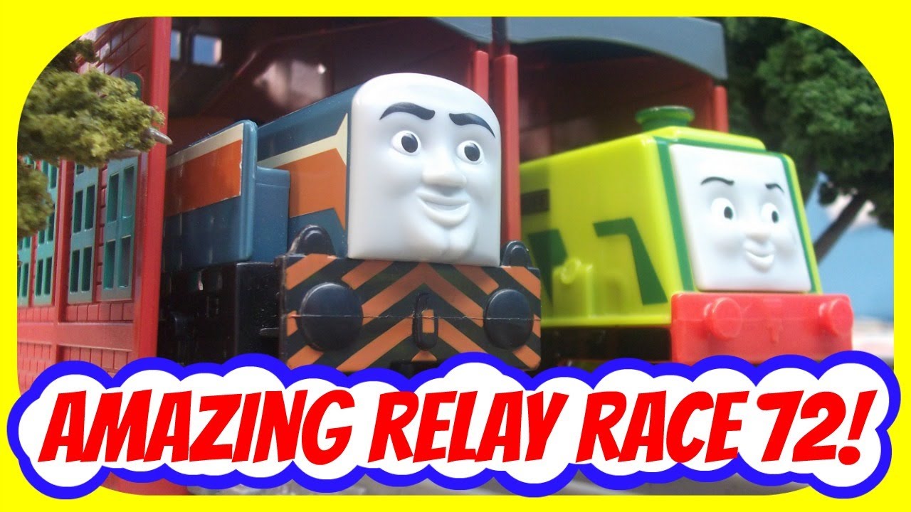 24 Engines 8 Teams! Amazing Relay Race 72! Thomas and Friends ...