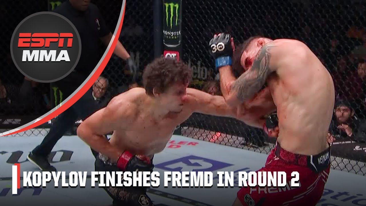Roman Kopylov drops Josh Fremd with liver punch at #NocheUFC | ESPN MMA ...