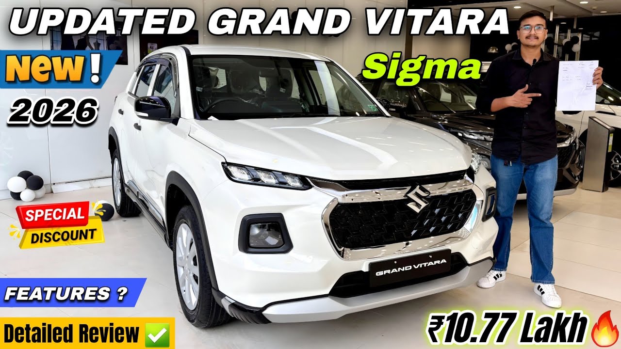 2026 Grand Vitara Sigma Base Model Detailed Review | Grand Vitara Base ...