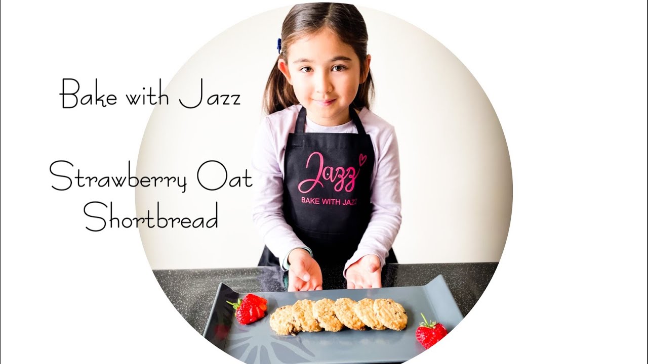 Bake with Jazz - Strawberry Oat Shortbread - YouTube