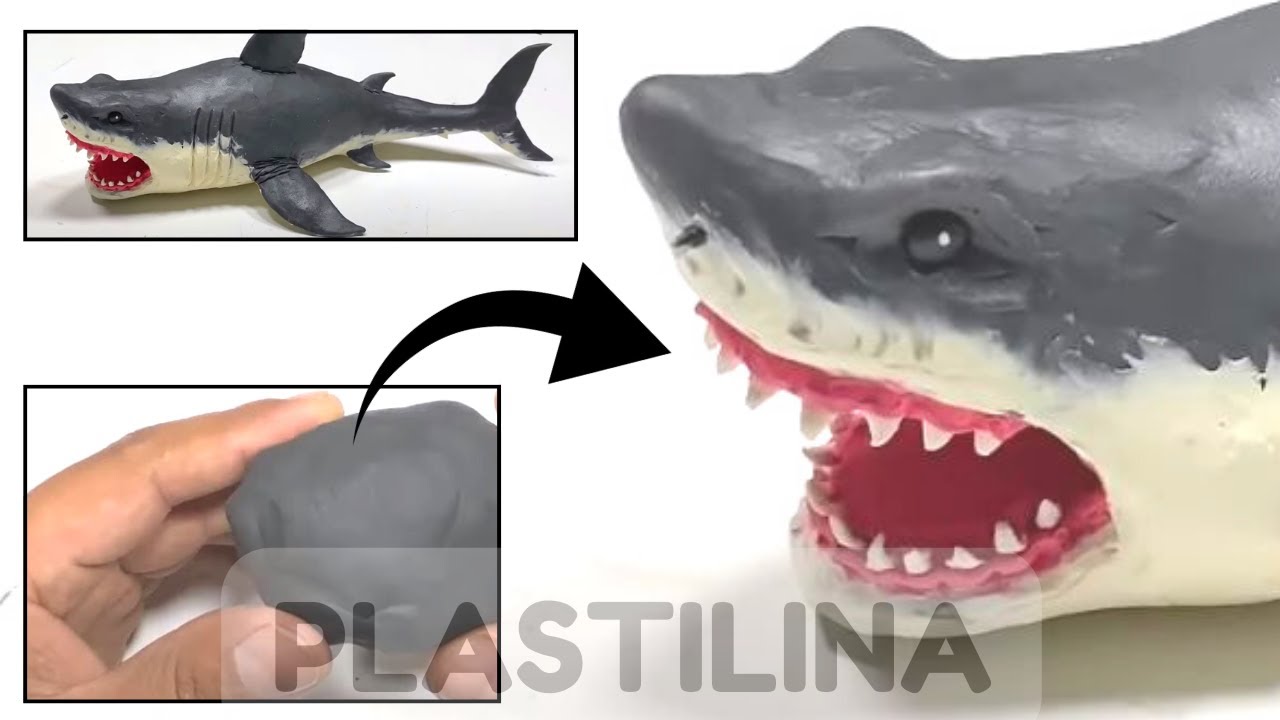 Como hacer un MEGALODON de Plastilina paso a paso - Mi mundo de ...